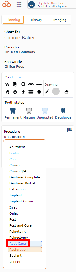 Charting a Root Canal – Curve Dental